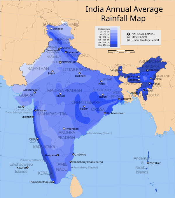 GEN101:Geography and climate of India - Biodiversity of India: A Wiki ...