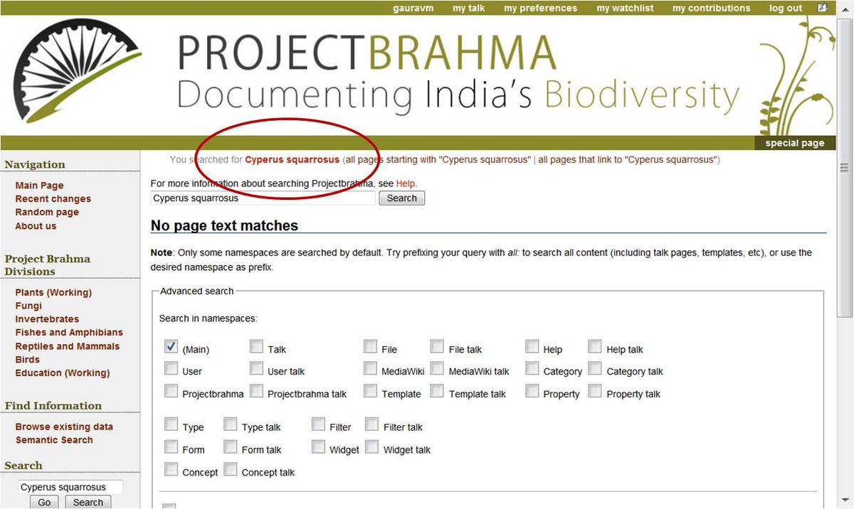 How to make new species entries - Biodiversity of India: A Wiki ...